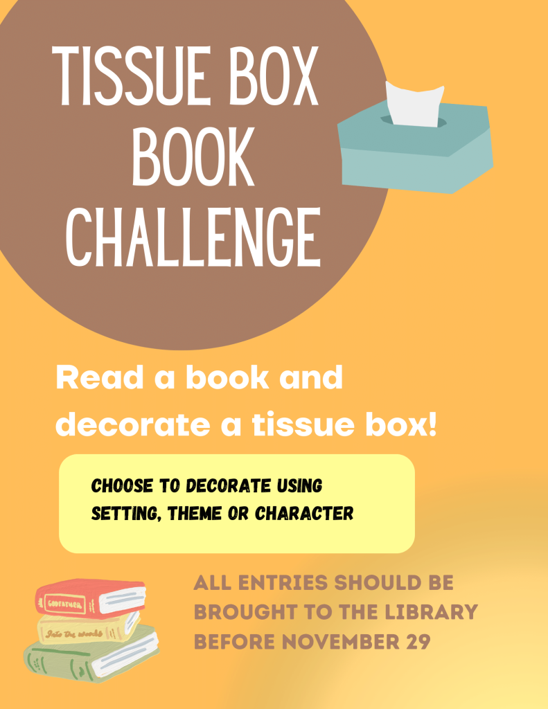 Tissue Box Book Challenge – Ketterlinus Elementary School